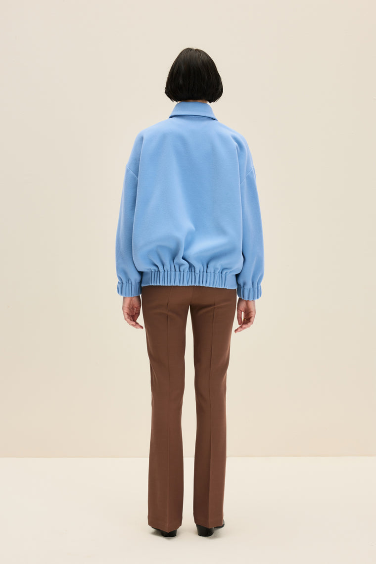 Oversized bomber jacket in Arctic Blue – JAAF EUR